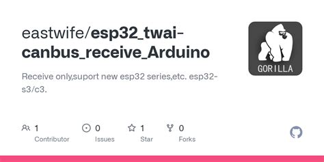 Github Eastwifeesp32twai Canbusreceivearduino Receive Only