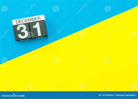31 De Diciembre 31 Día Del Mes De Diciembre Calendario Con Fondo Azul
