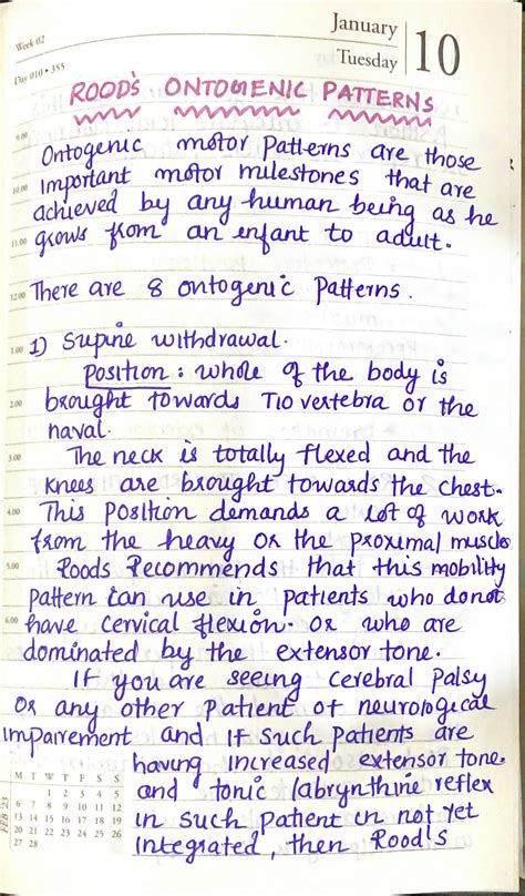 Solution Rood S Ontogenic Patterns Supine Withdrawal Roll Over Towards