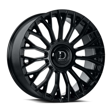Dolce Luxury Roma 22x9 Black 18mm Blank Wheels
