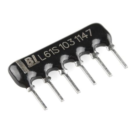 Resistor Network 10k Ohm 6 Pin Bussed Sparkfun Com 10856 Core