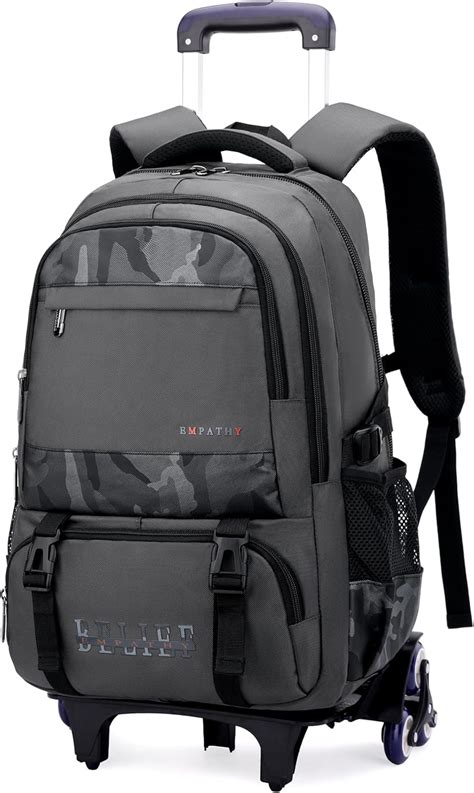 Mitowermi Backpack With Wheels For Boys Rolling Backpack
