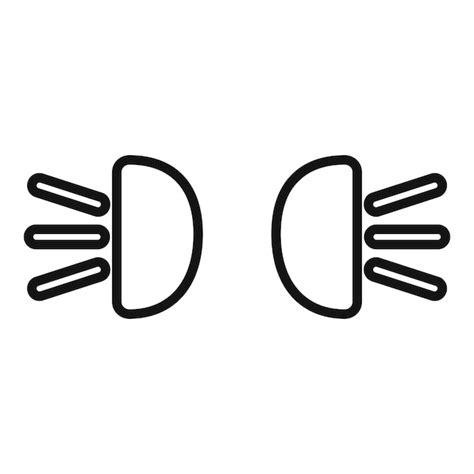 Premium Vector Car Lights Icon Outline Vector Auto Part Battery Repair