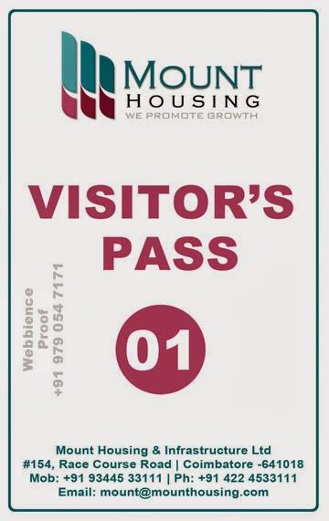 Id Card Coimbatore Ph 97905 47171 Visitors Pass Vertical Templates