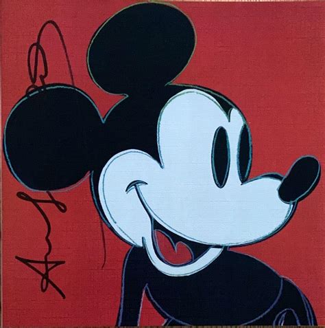 Andy Warhol Mickey Mouse 1981 Mutualart