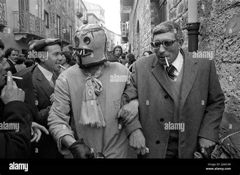 Sicily Italy Traditional Celebrations Of The Easter Dance Of The Devils In Prizzi Palermo