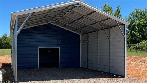 20x40x10 Carport With Storage Combo Candh Carports Inc