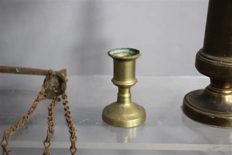 Group Lot Of Vintage Brass Objects 63237