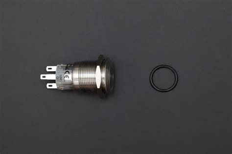 Led Green 16mm Illuminated Flat Metal Push Button Circuitrocks