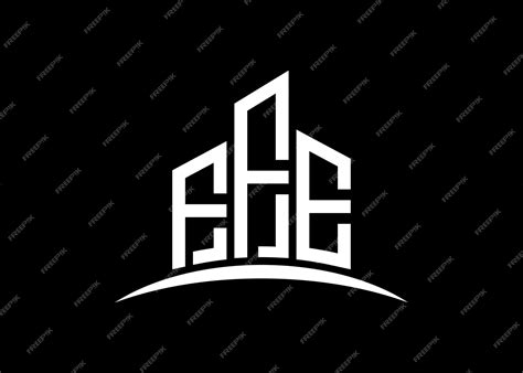 Premium Vector Letter Ffe Building Vector Monogram Logo Design
