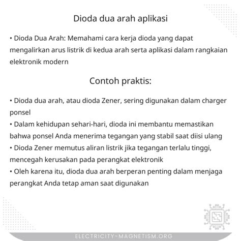 Dioda Dua Arah Aplikasi