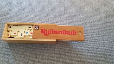 Vintage Rummikubholzschachtelkomplett4 Bänke106 Steine Kaufen Auf
