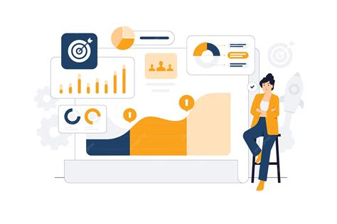 Statistical Analysis Business Finance Businesswoman Pointing At Chart