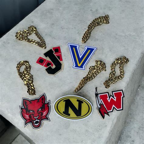 Custom School Sports Turnover Chain Necklace Sports Hype Chain Team