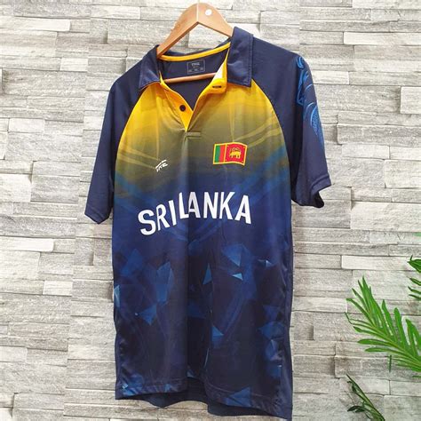Trendy Sri Lanka Cricket Team Jersey Mens Size Xxl Multicoloured Navy