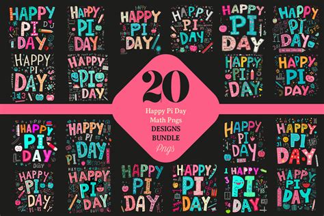 Happy Pi Day Math Pngs Graphic By Jijopero · Creative Fabrica