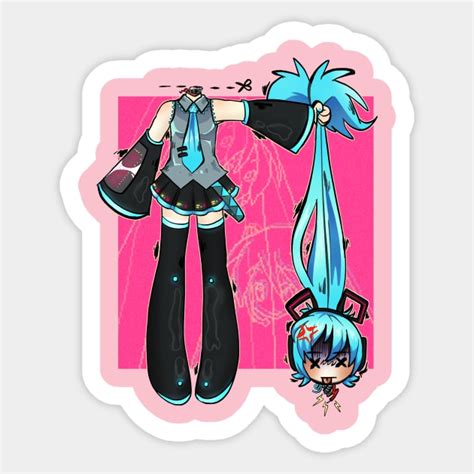 Headless Miku Hatsune Miku Sticker Teepublic