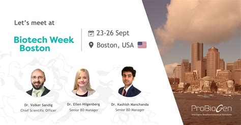 Probiogen Ag On Linkedin Probiogen Biotechweekboston Probiogen