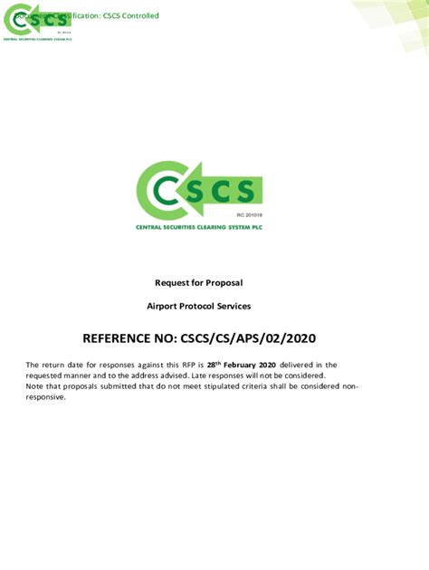 Fillable Online Document Classification Cscs Controlled Fax Email
