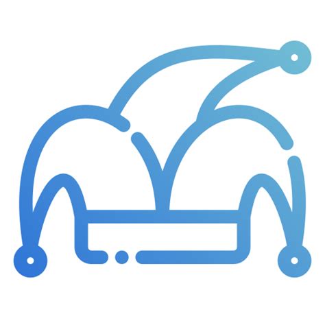 Jester Hat Generic Gradient Outline Icon
