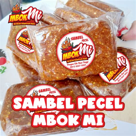 Sambel Pecel Mbok Mi Bumbu Pecel Mbokmi Asli Madiun Sambal Pecel Kacang