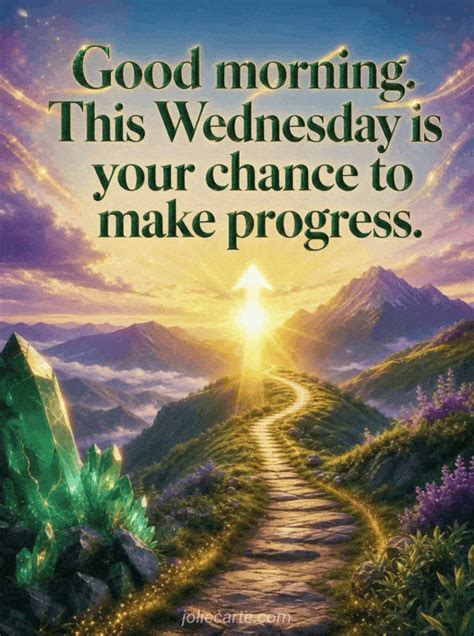 Good Morning Wednesday Motivation Free Card 💪 Joliecarte
