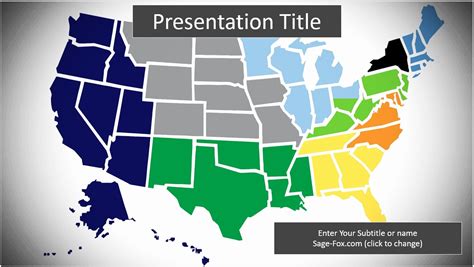 Editable State Maps For Powerpoint