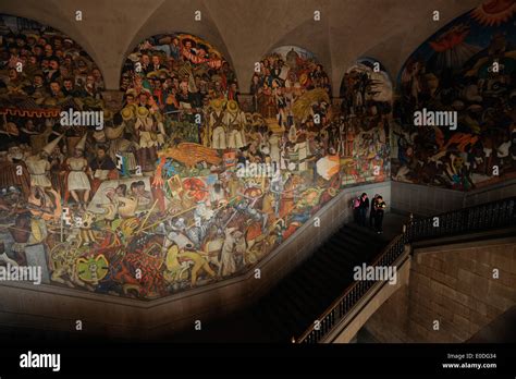 Fresque De Diego Rivera Au Palais National De Mexico City Mexique