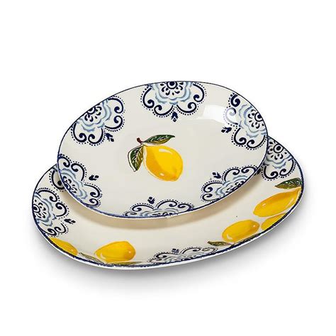 Lemon Lg Oval Platter 10x15l