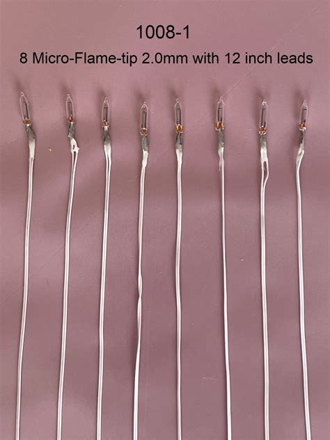 20mm Flame Tip With Leads 8pk Creative Reproductions 2 Scale