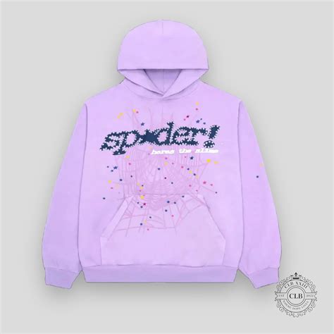Sp5der Acai Hoodie Purple Clb Xxiii