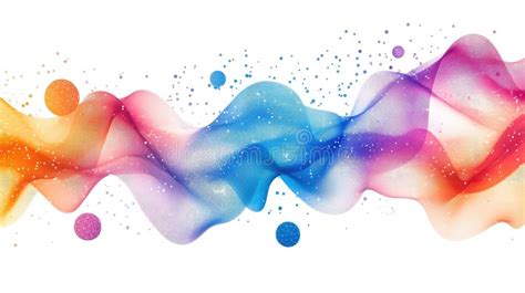 Colorful Abstract Line Graph With Gradient From Blue To Red And