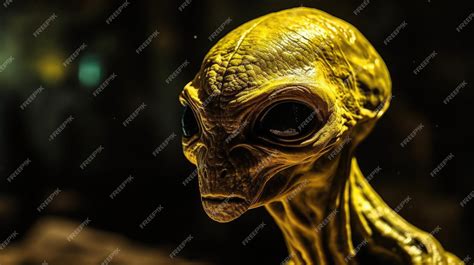 Premium Ai Image Yellow Alien