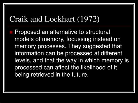 Ppt Levels Of Processing Powerpoint Presentation Free Download Id
