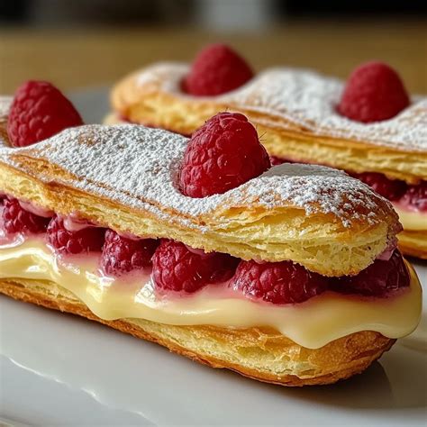 Lemon Raspberry Eclairs