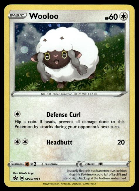 Wooloo Cosmo Holo Swsh011prss Sword And Shield Promos Sword