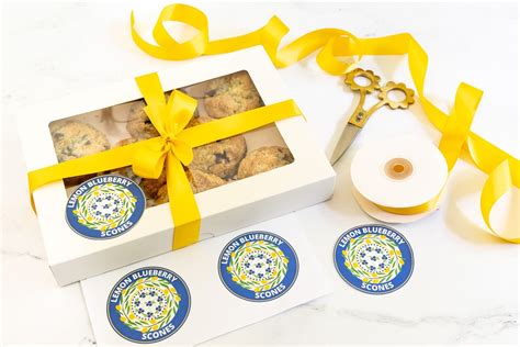 Ridiculously Easy Lemon Blueberry Scones With Free Printable Labels For Ting The Café