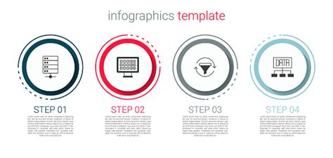 Set Server Binary Code Sales Funnel With Chart And Data Analysis