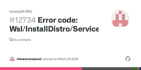 Error Code Wsl Installdistro Service Registerdistro Createvm Hcs Hcs E