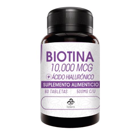 Biotina 10000 Naterra Biotina 10000 Mcg 60 Tabletas Walmart En Línea