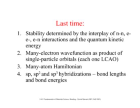 Solution Fundamentals Of Materials Science Bonding In Molecules