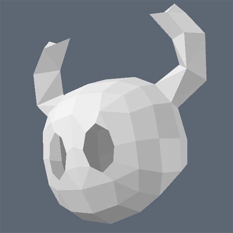 🎭 MÁscara Hollow Knight Silksong・archivo 3d Para Papercraft And Origami・cults