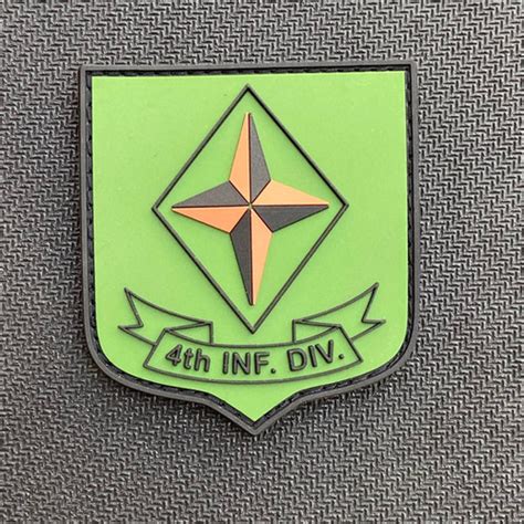 4th Infantry Diamond Division 4id Pvc Patch Supply Sergeant Ph
