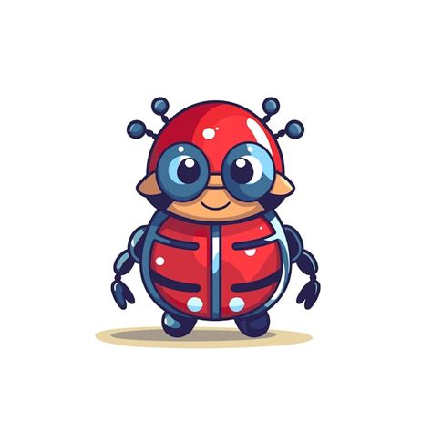 Premium Vector Ladybug 4th Of July Cute In The Style Of Colorful Animal