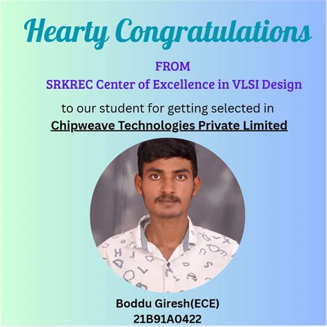 Srkrec Vlsidesign Chipweavetechnologies Campussuccess