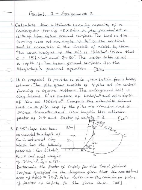 Geotech 1 Assignment 2 Pdf