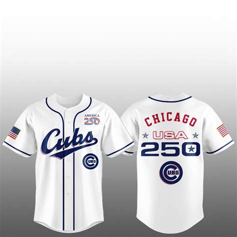 2026 Cubs Celebration United States Of America 250 Anniversary Jersey Hat Grishko