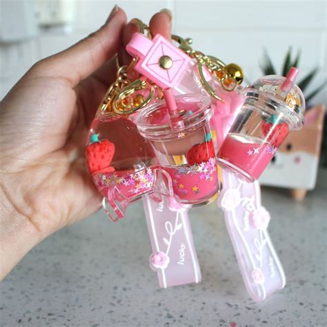 Liquid Keychain Etsy