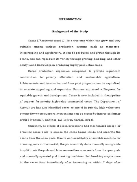 Development Of Village Type Cacao Pod Breaker With Bean Separator Pdf