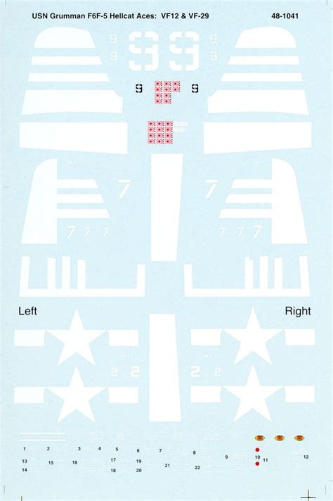 Grumman F6f 5 Hellcat Aces 2 Schemes Microscale 481041